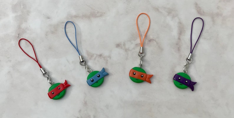Teenage Mutant Ninja Turtles Polymer Clay Charm - Etsy