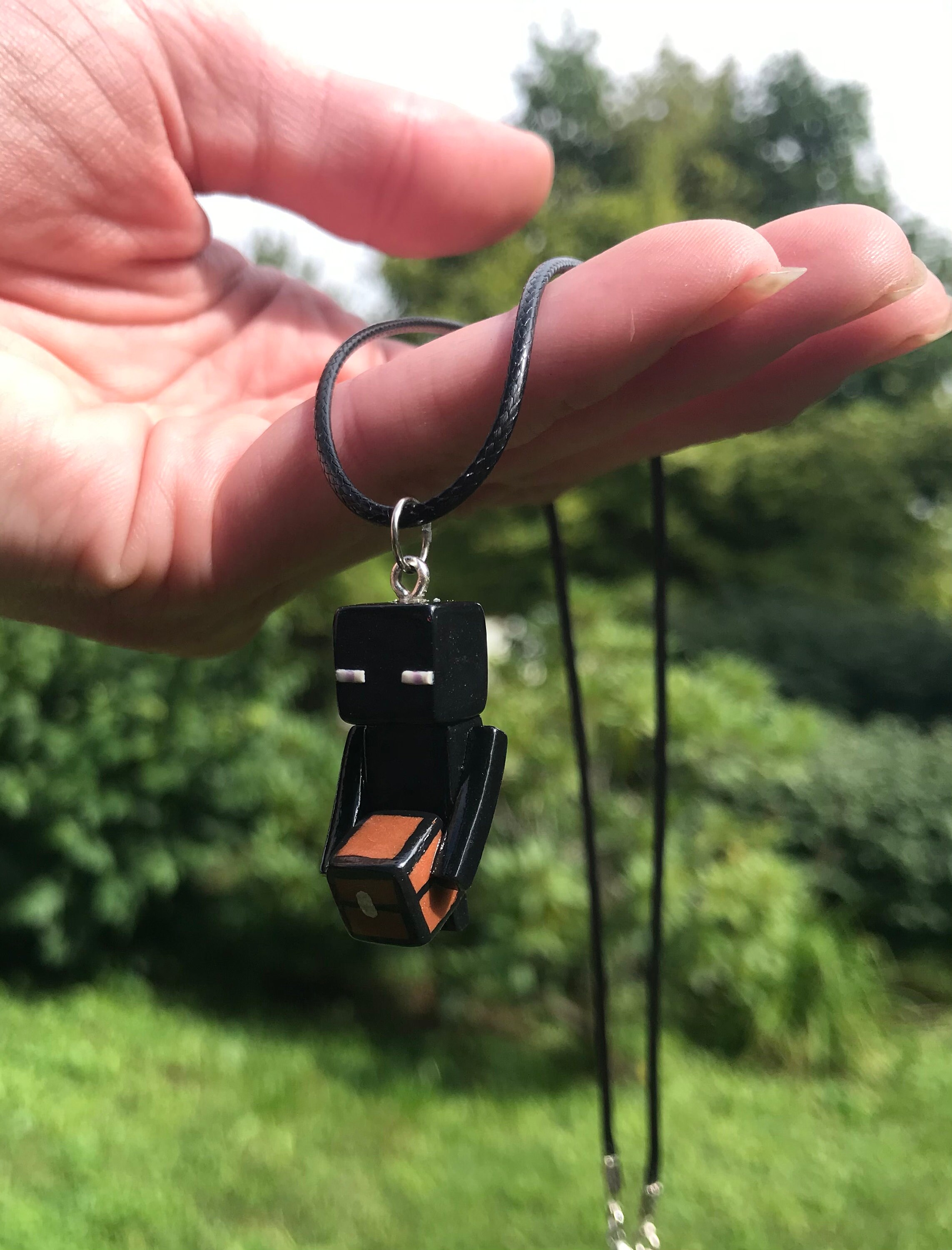 Minecraft Character Charm Necklace Polymer Clay Glow in the - Etsy Canada