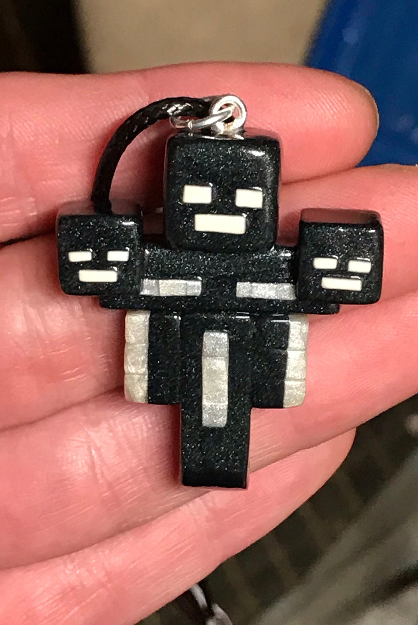 Minecraft Character Charm Necklace Polymer Clay Glow in the - Etsy Canada
