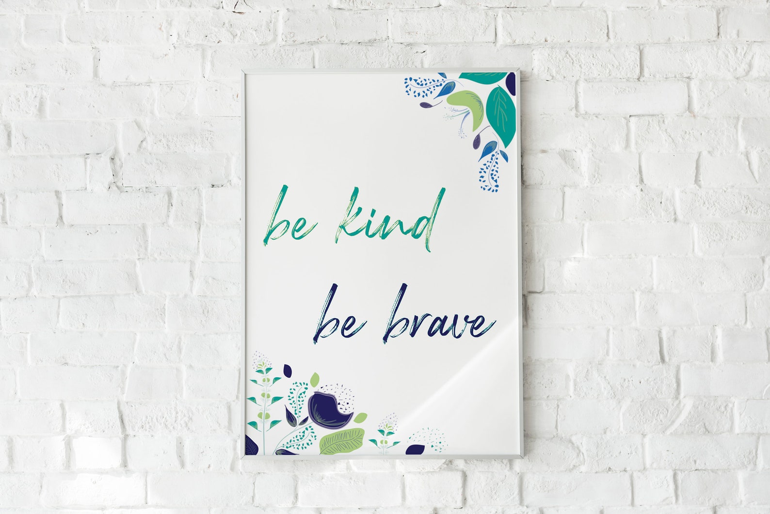 Be Kind Wall Art *PRINTABLE* Hand Drawn Floral, Inspirational Quotes - Etsy