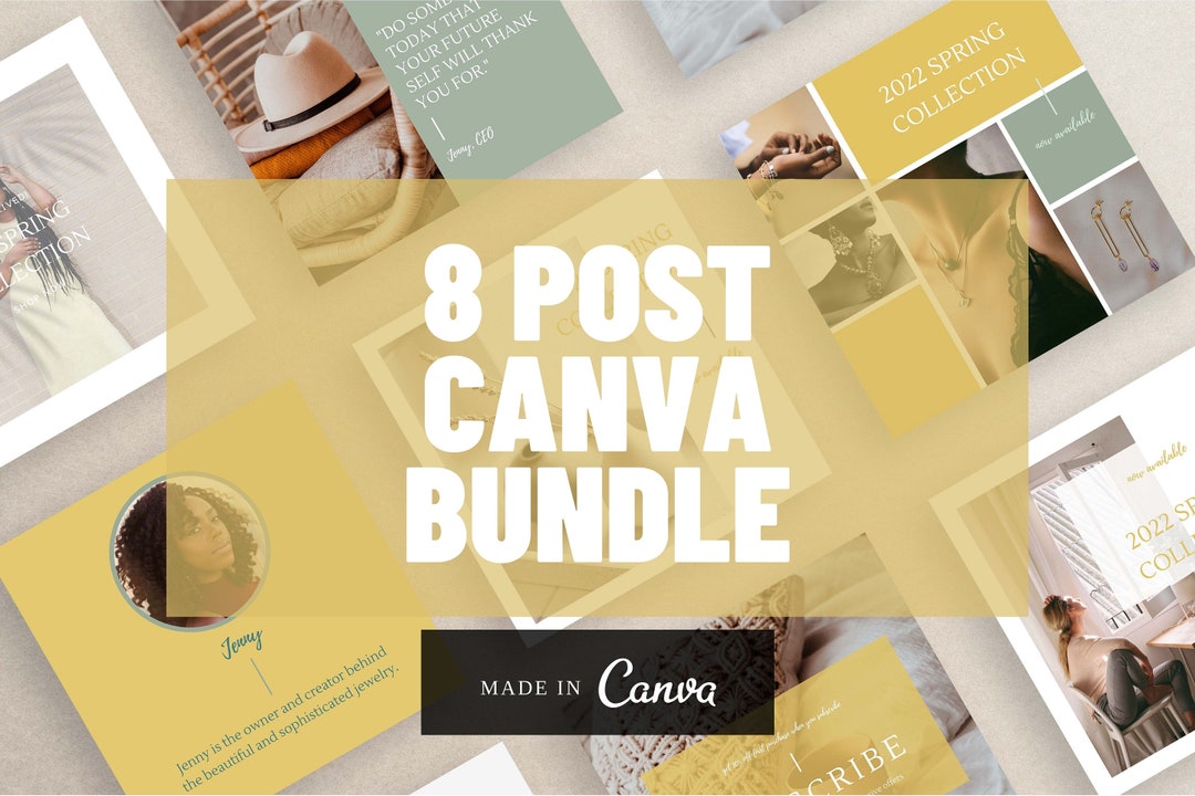 8 Canva Instagram Post Templates - Etsy