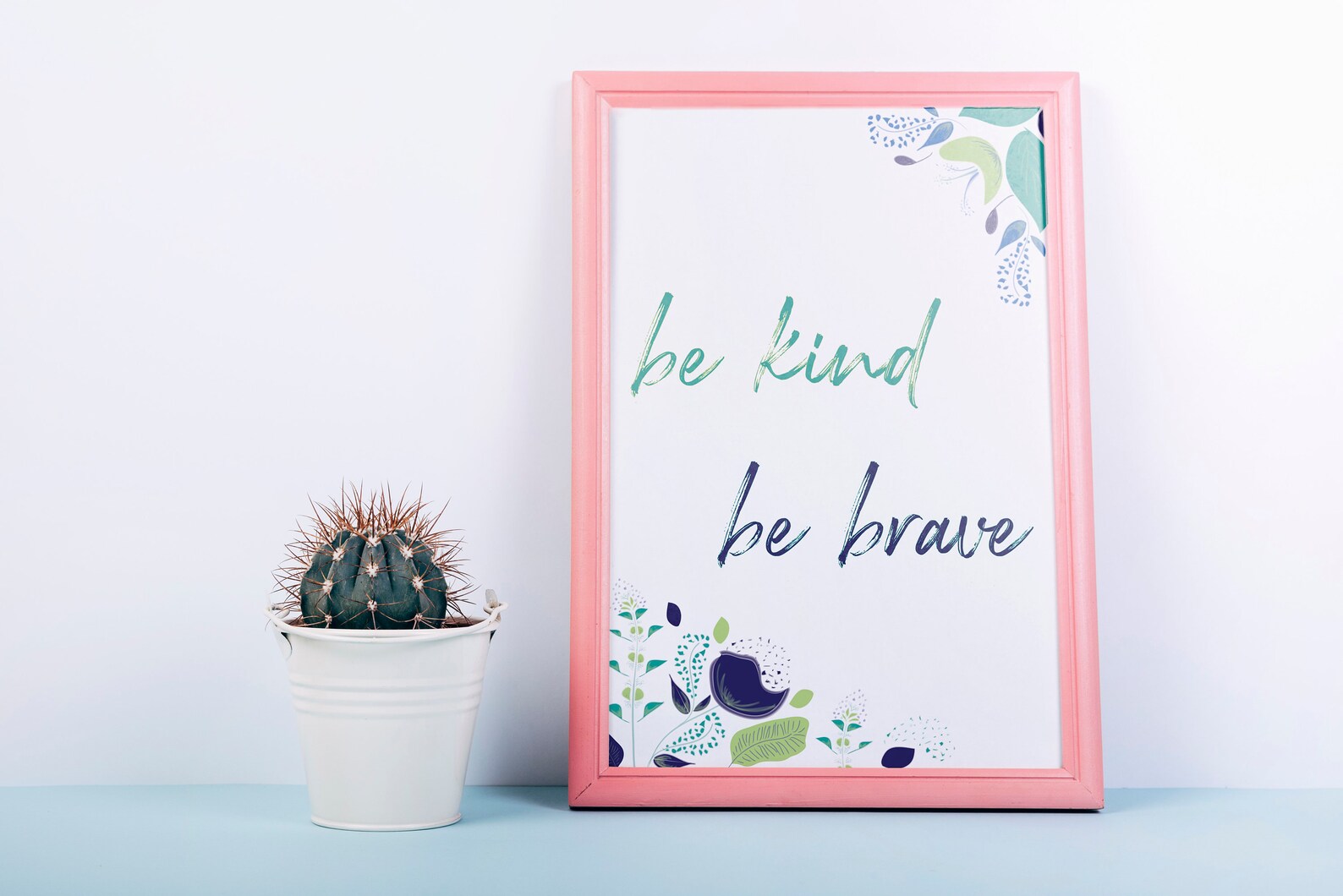 Be Kind Wall Art PRINTABLE Hand Drawn Floral Inspirational - Etsy