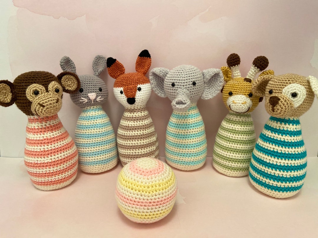 BOWLING SET - Amigurumi, Baby Gift, Nursery, Stuffed Animals, Nursery ...