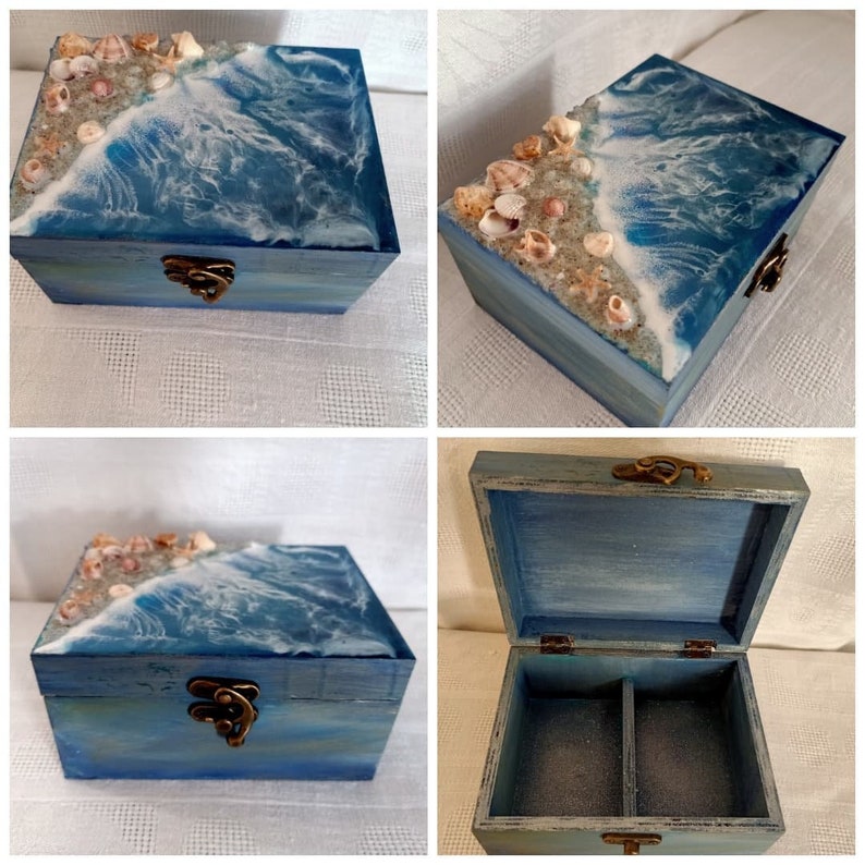 Jewellery Box golden Beach - Etsy