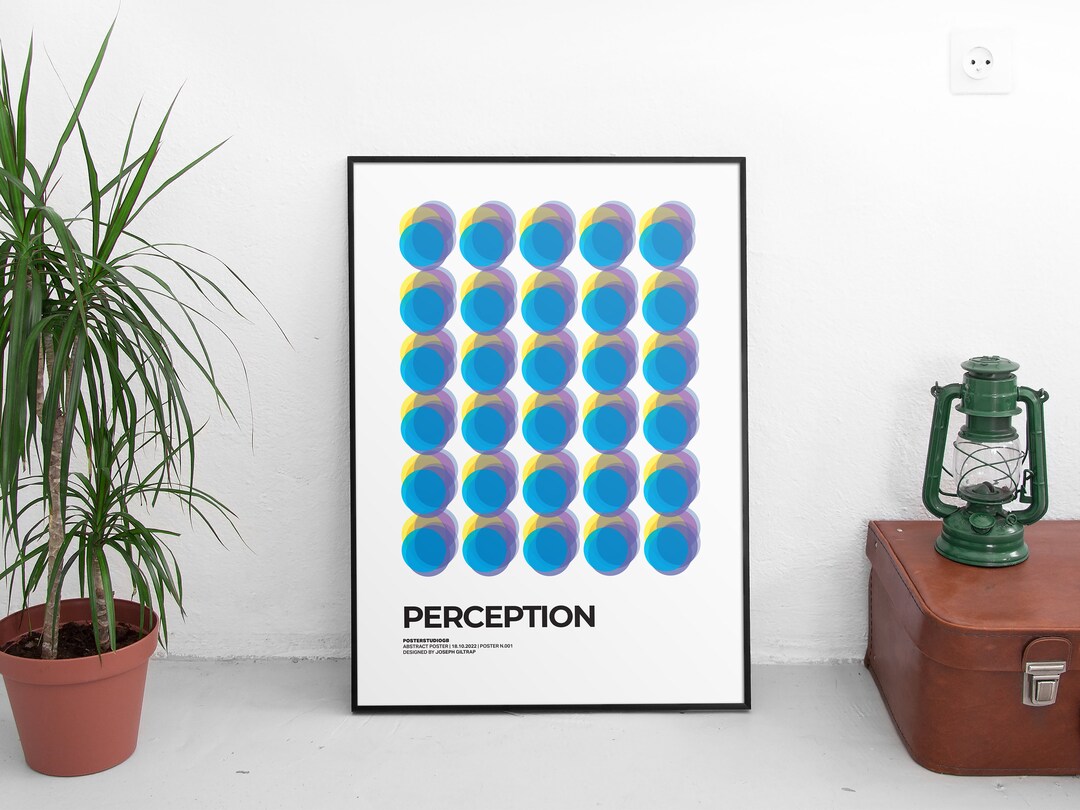 Perception / Abstract Poster / Art Print / Cool Poster / Room Poster ...