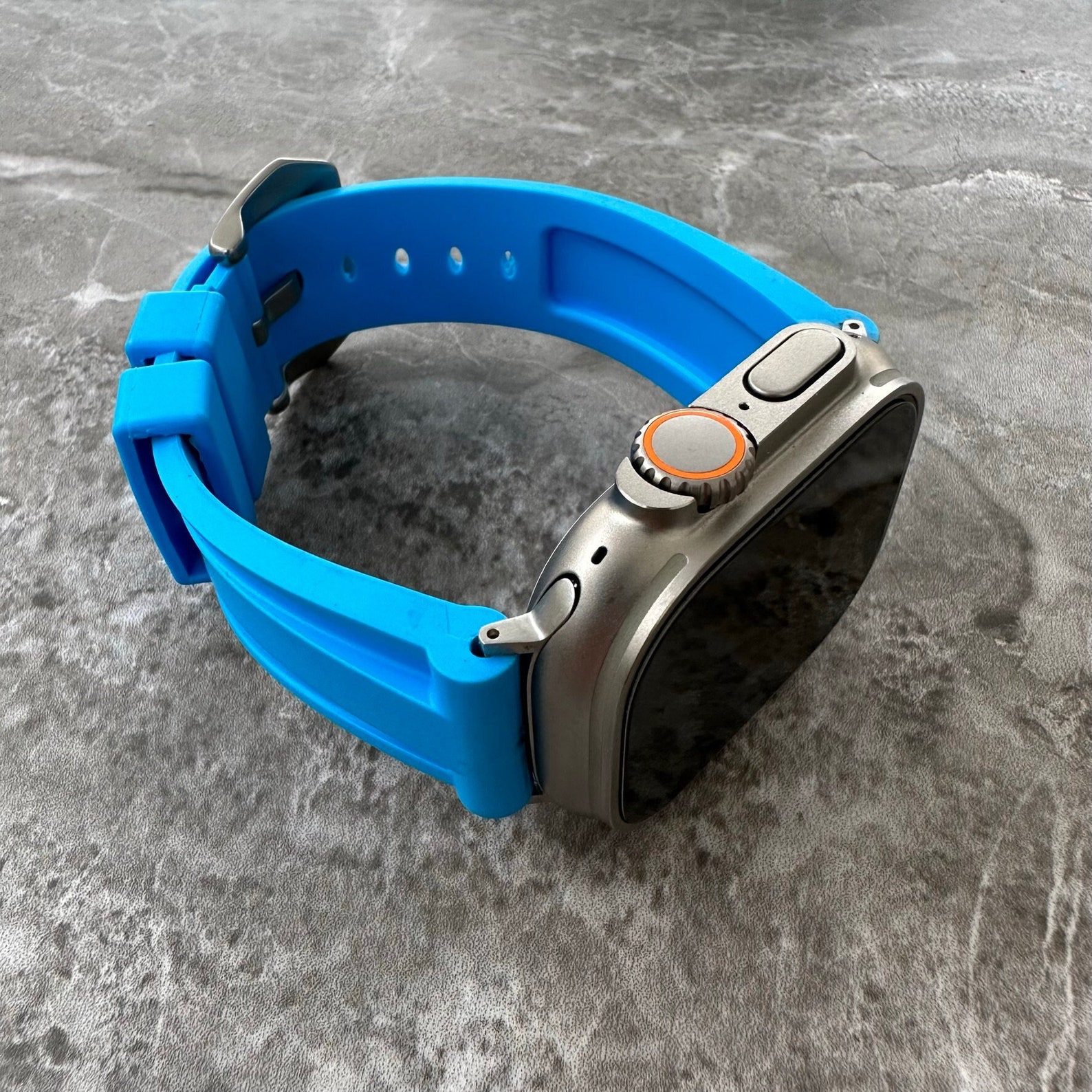 Baby Blue Rubber Silicone Watch Strap Band for NEW Apple Watch - Etsy