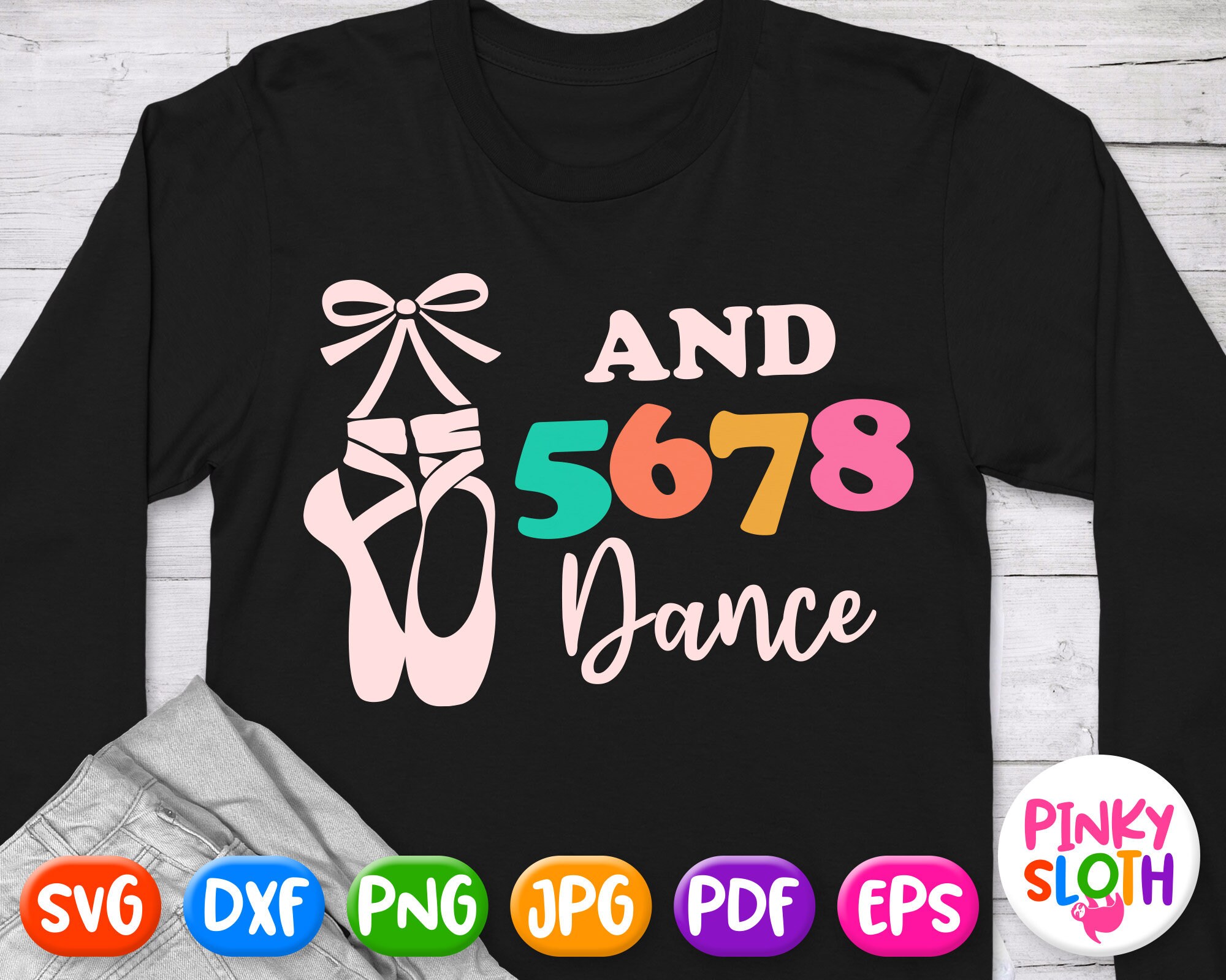 Ballet SVG And 5678 Dance Svg Ballerina Shirt Svg Dancing | Etsy