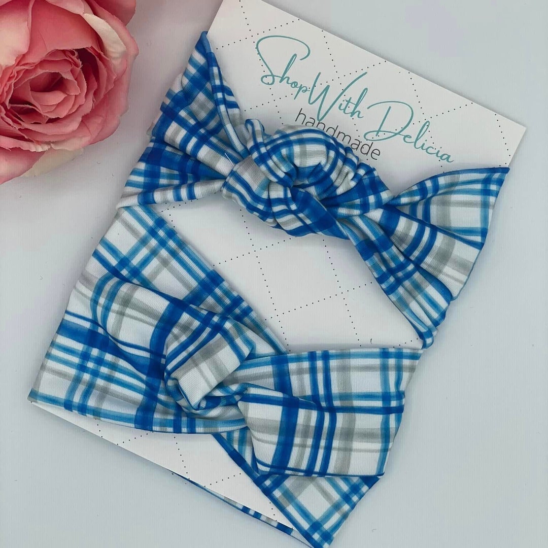 Mommy and Me Headbands, Jewish Hanukkah, Top Knot Headband, Knotted ...