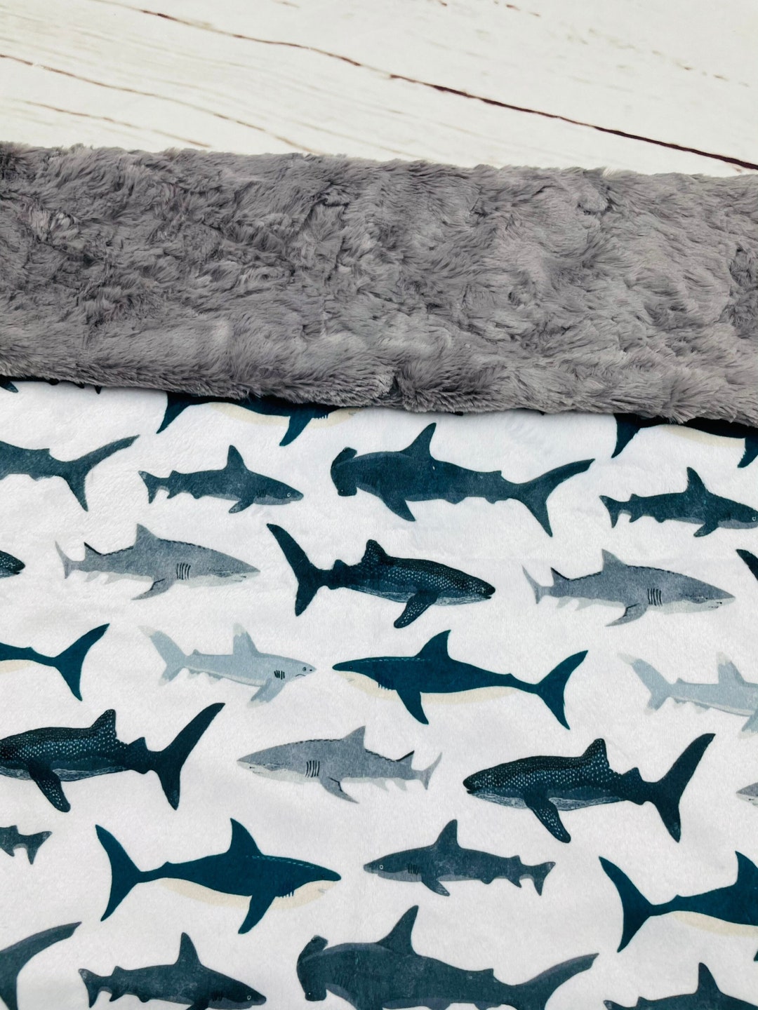 Baby Shark Blanket for Baby Kids | Gender Neutral | Shark Lovey Blanket ...