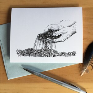 Soil Pen and Ink Print - Etsy