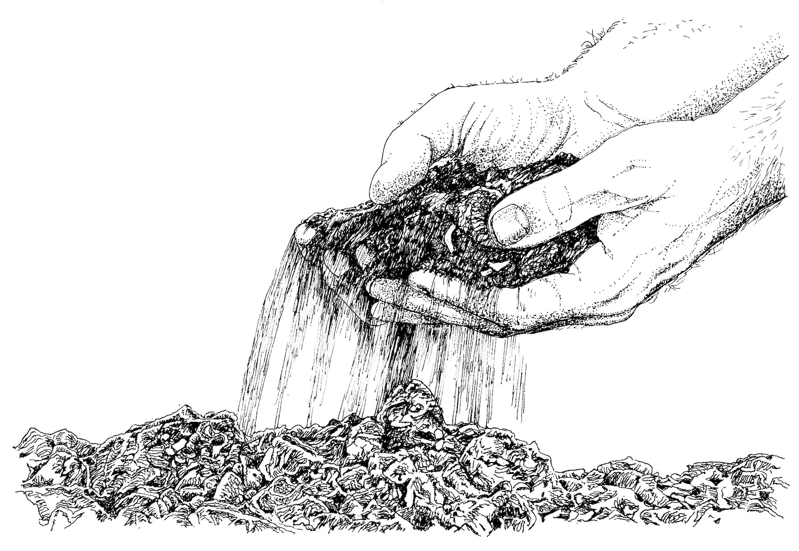 Soil Pen and Ink Print - Etsy