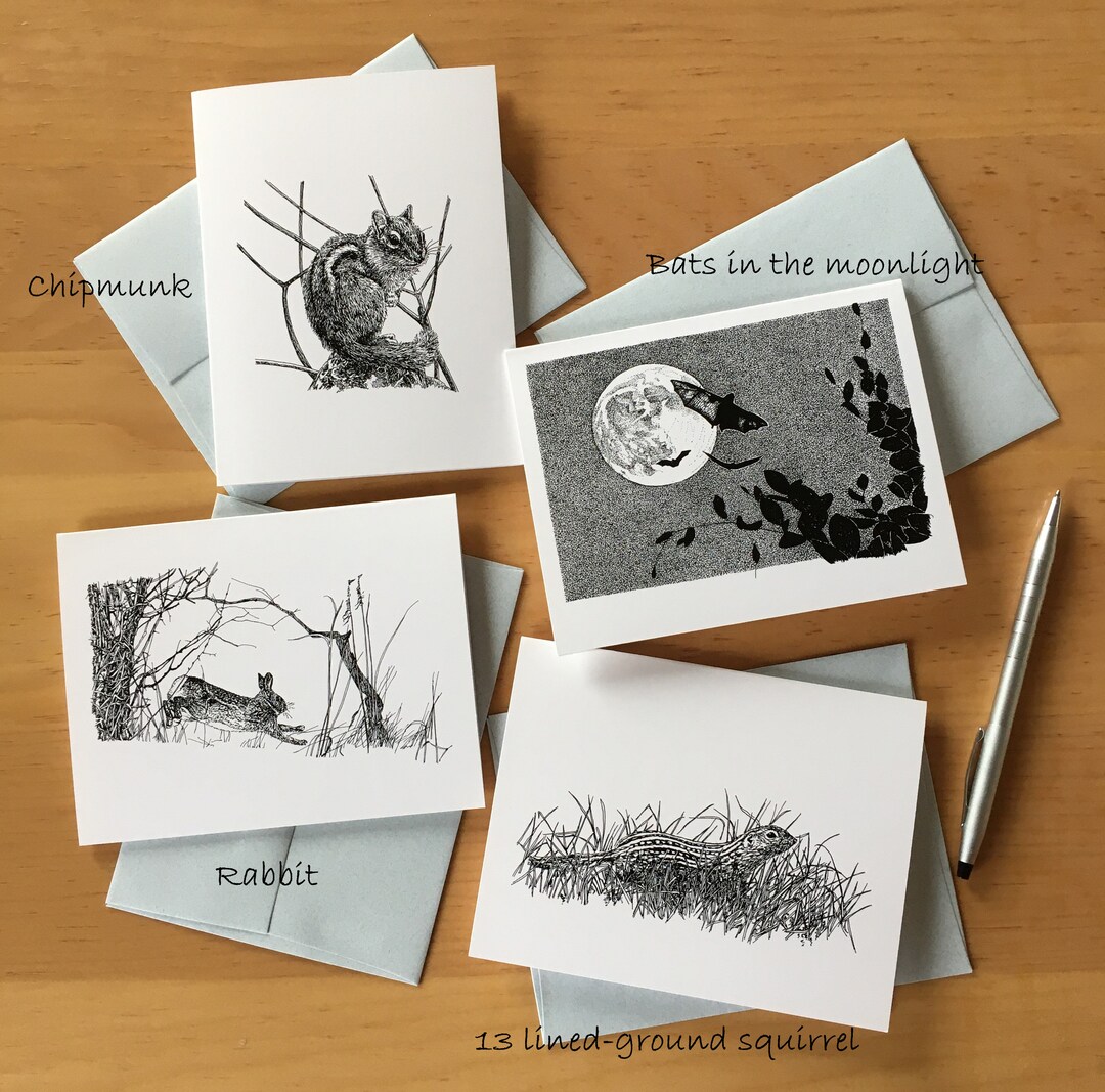 Original Handmade Nature Greeting Cards - You Pick Any 4 Cards of the ...