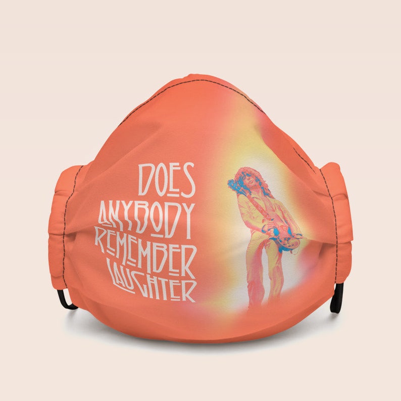 Led Zeppelin Remember Laughter Premium Face Mask, Rock Band Face Mask ...