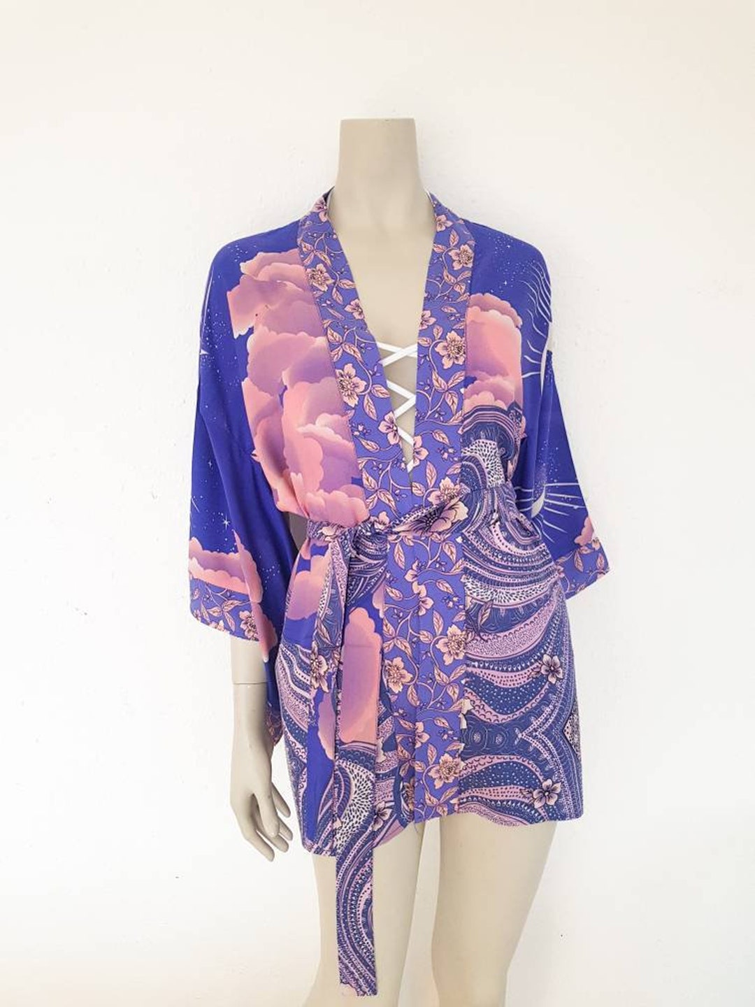 Short Kimono Kimono Women Kimono Robe Cotton Kimonoboho - Etsy