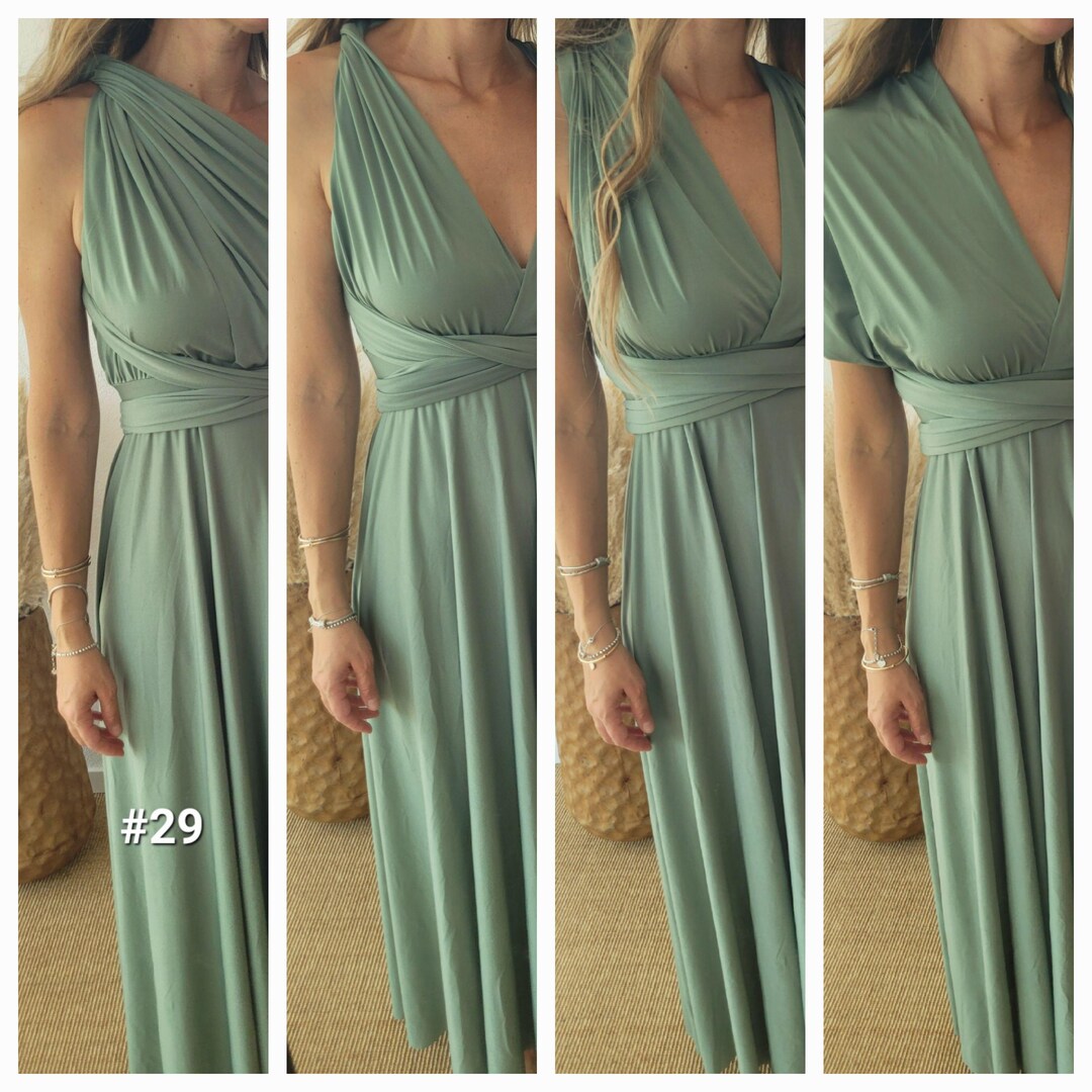 Sage Green Infinity Dress - Etsy