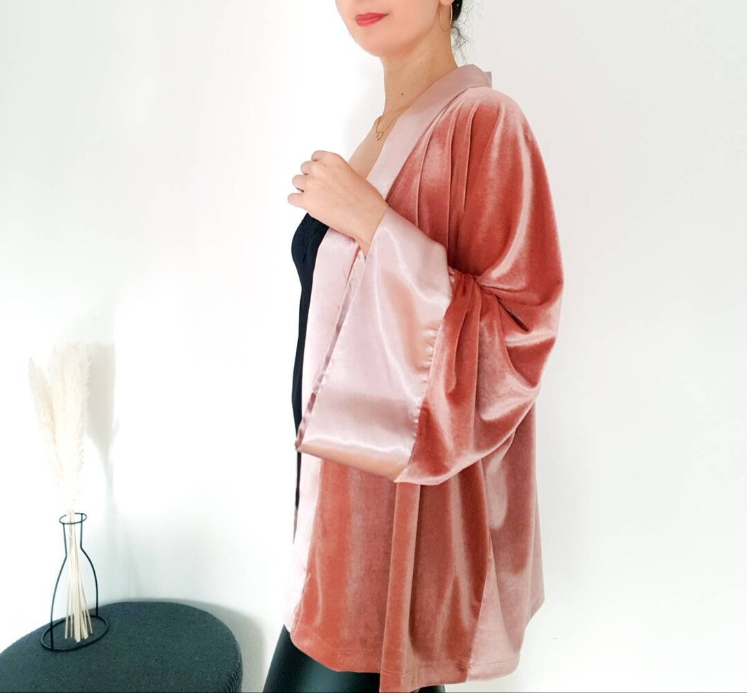 Velvet Cardigan Women, Teal Velvet Kimono, Kimono Jacket Women ...