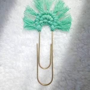 Giant Macrame Sunburst Paperclip Bookmark - Etsy