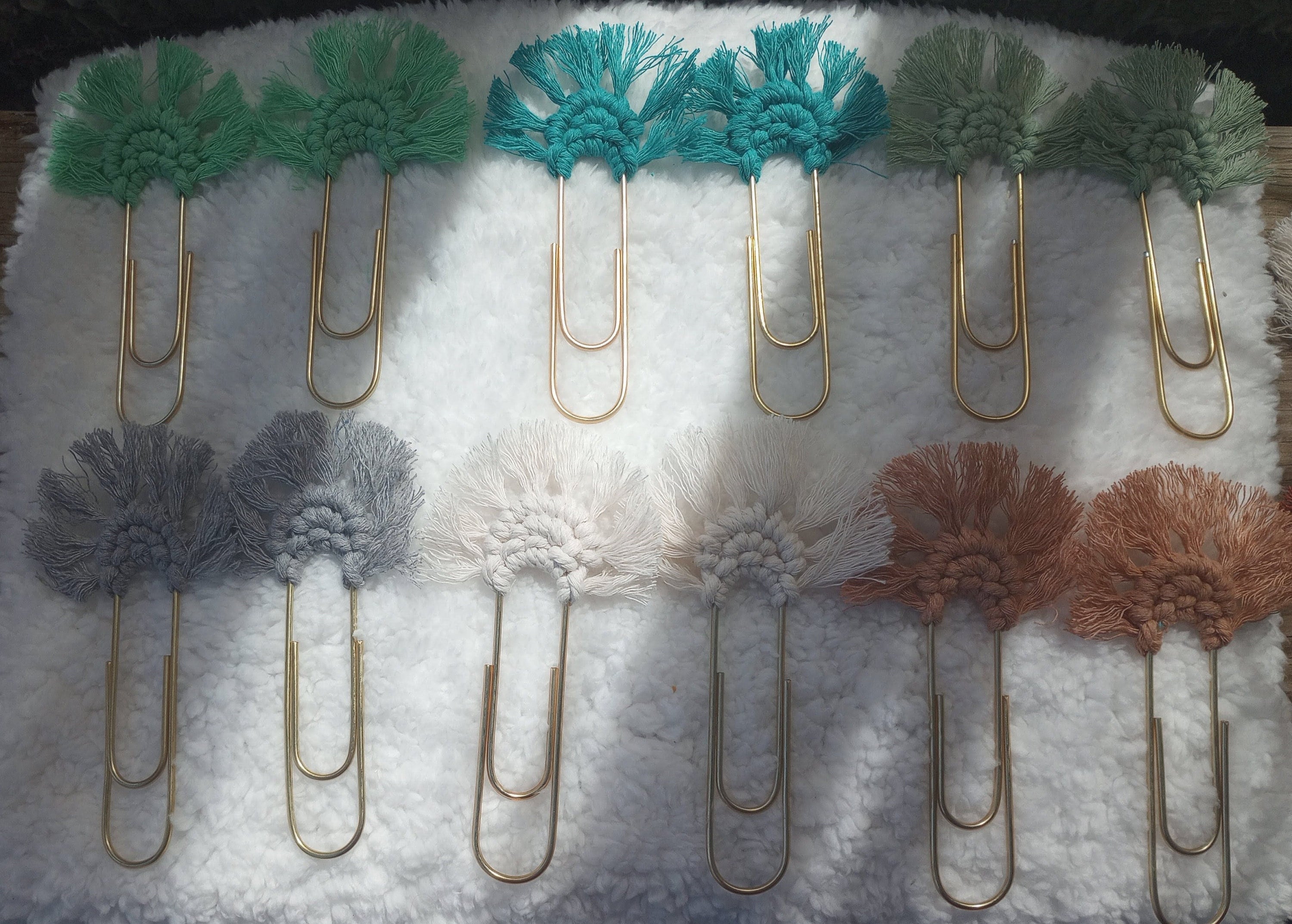 Giant Macrame Sunburst Paperclip Bookmark - Etsy