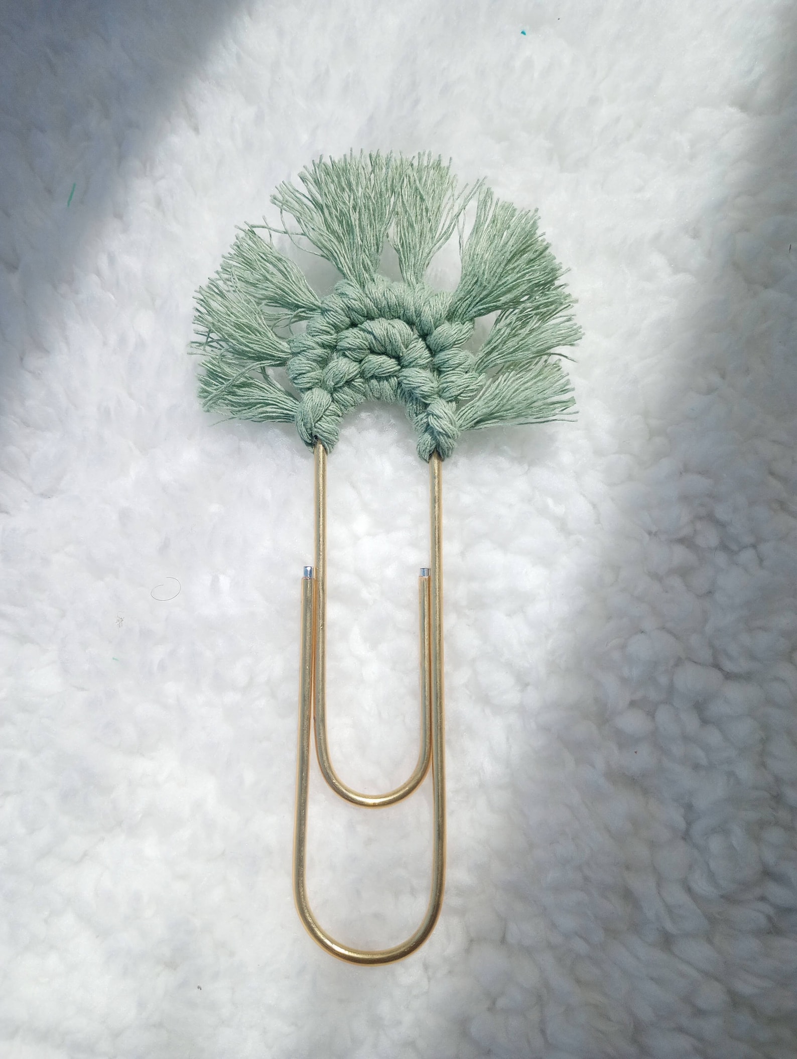 Giant Macrame Sunburst Paperclip Bookmark - Etsy