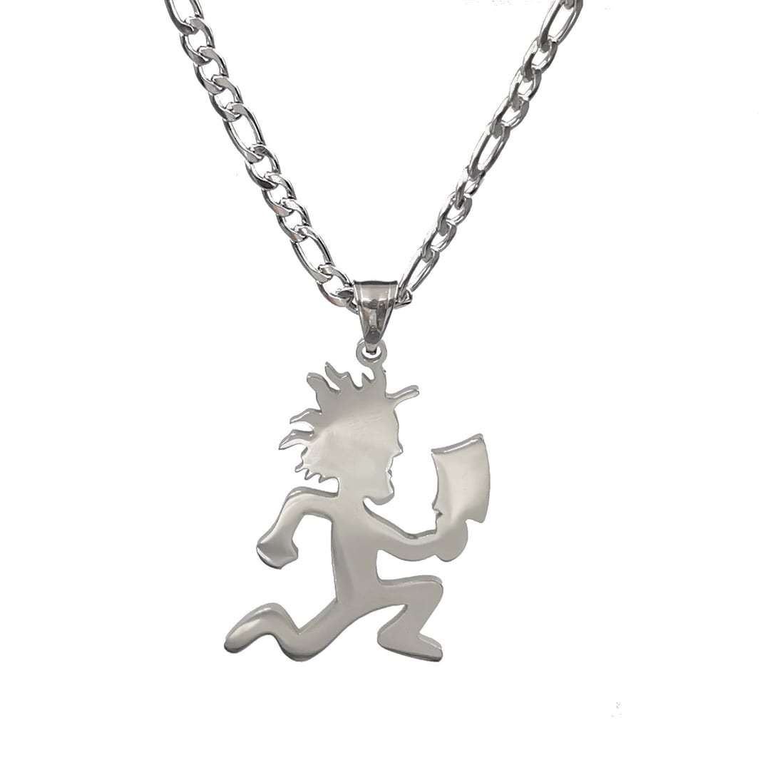 HATCHETMAN 2in Tall Pendant Necklace Stainless Steel ICP Charm - Etsy