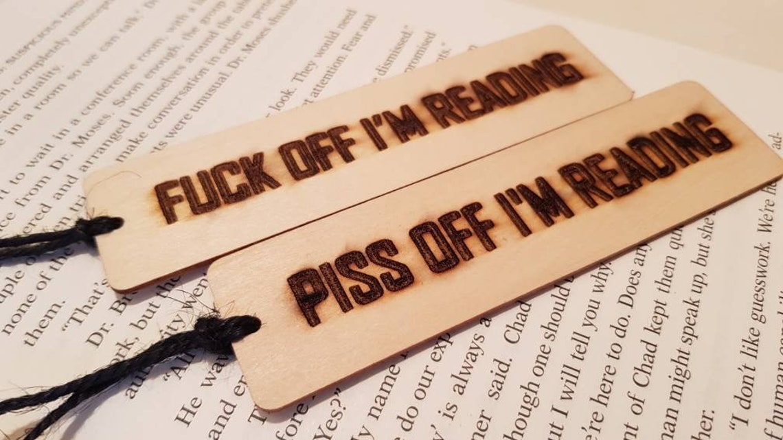 Rude Bookmarks Fuck Off Im Reading Piss Off Im Etsy