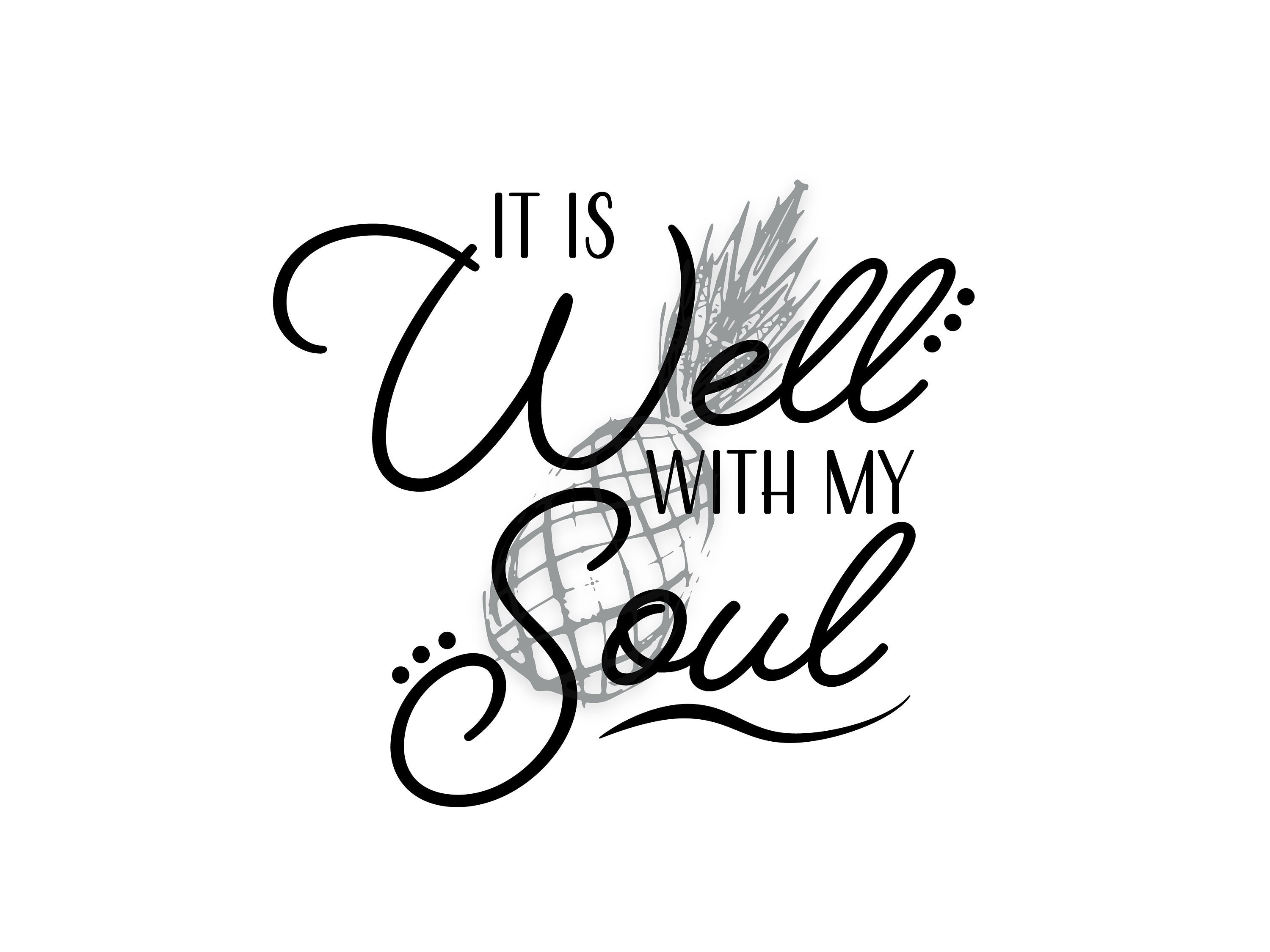 It is Well - SVG Download - Etsy