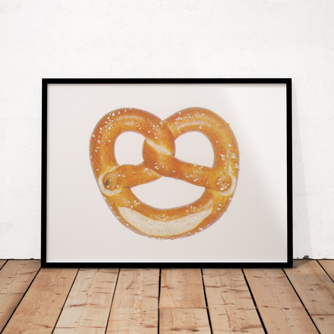 Artprint Pretzel, Pretzel Poster Print Art Print Mural Picture Wedding ...
