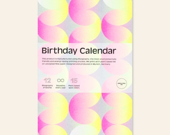Perpetual Birthday Fish Calendar - Etsy