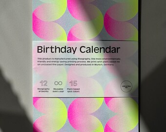 Perpetual Birthday Fish Calendar - Etsy