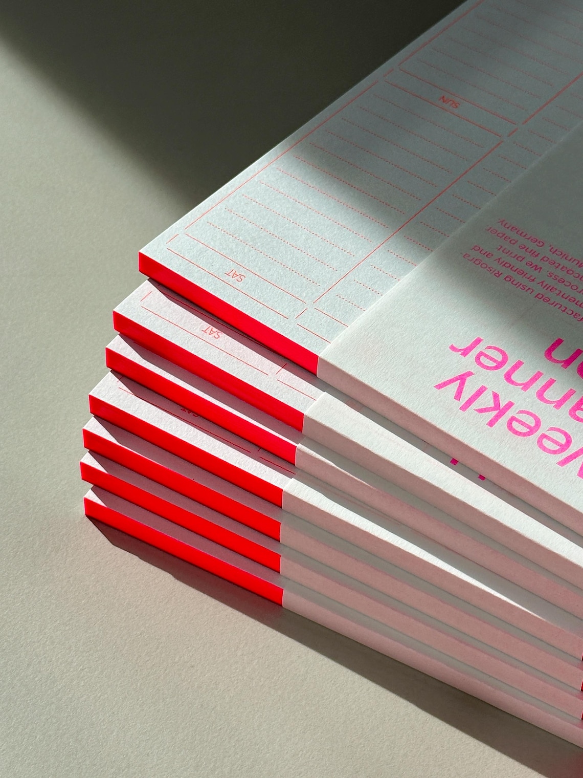 Weekly Planner Neon 53 Pages Tear-off Pad - Etsy