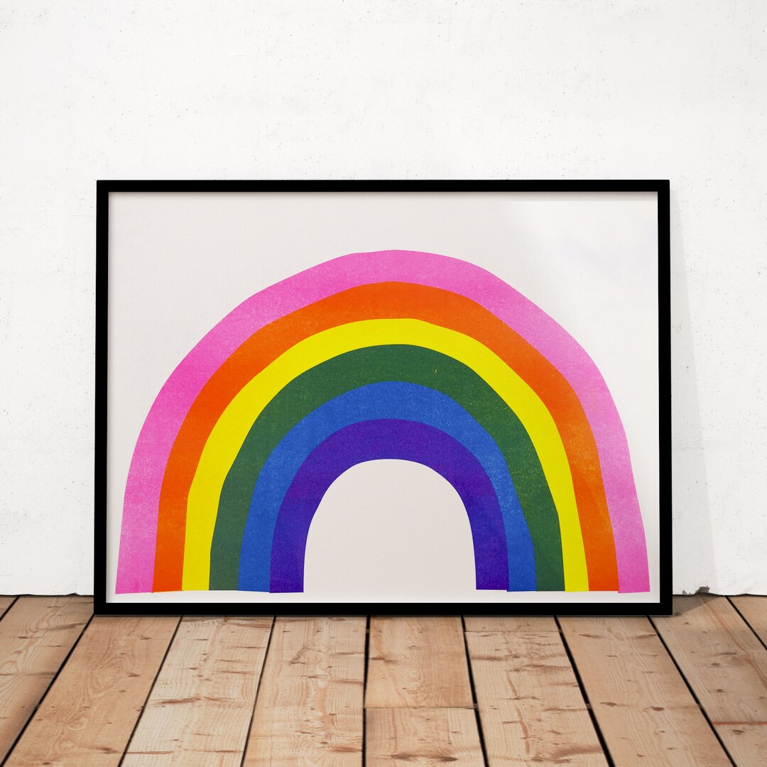 Artprint Rainbow | Poster Print Art Print Wall Picture Wedding Gift Art ...