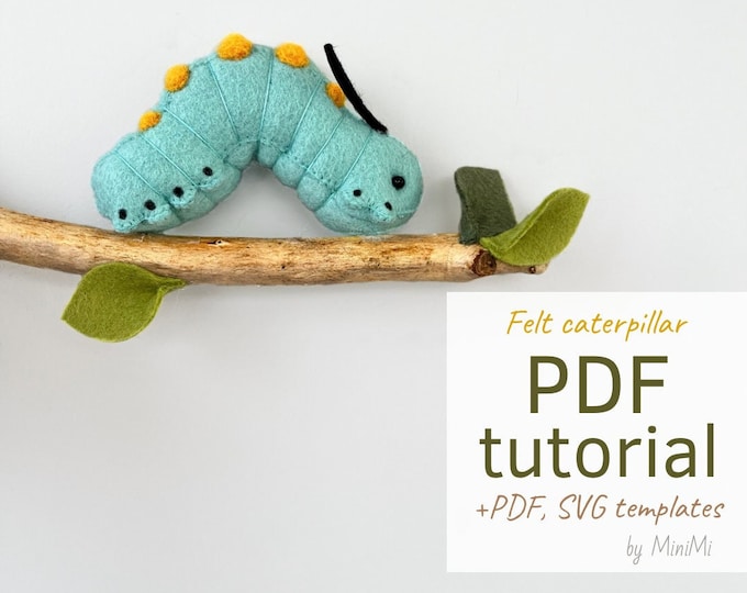 Needle Felted Caterpillar.funny Caterpillar.christmas Gift Animal ...