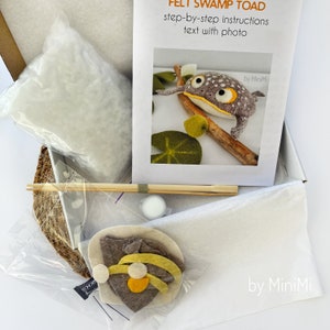 Felt Swamp Toad Sewing KIT. Craft Box, Supplies Included DIY - Etsy