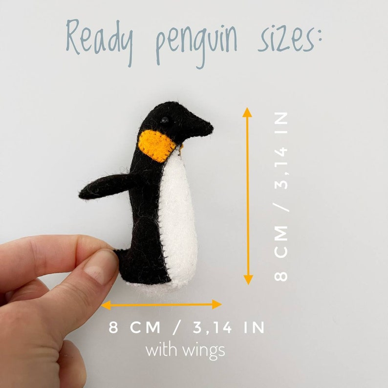 Felt Polar Bear and Penguins PDF Pattern Download Sewing - Etsy