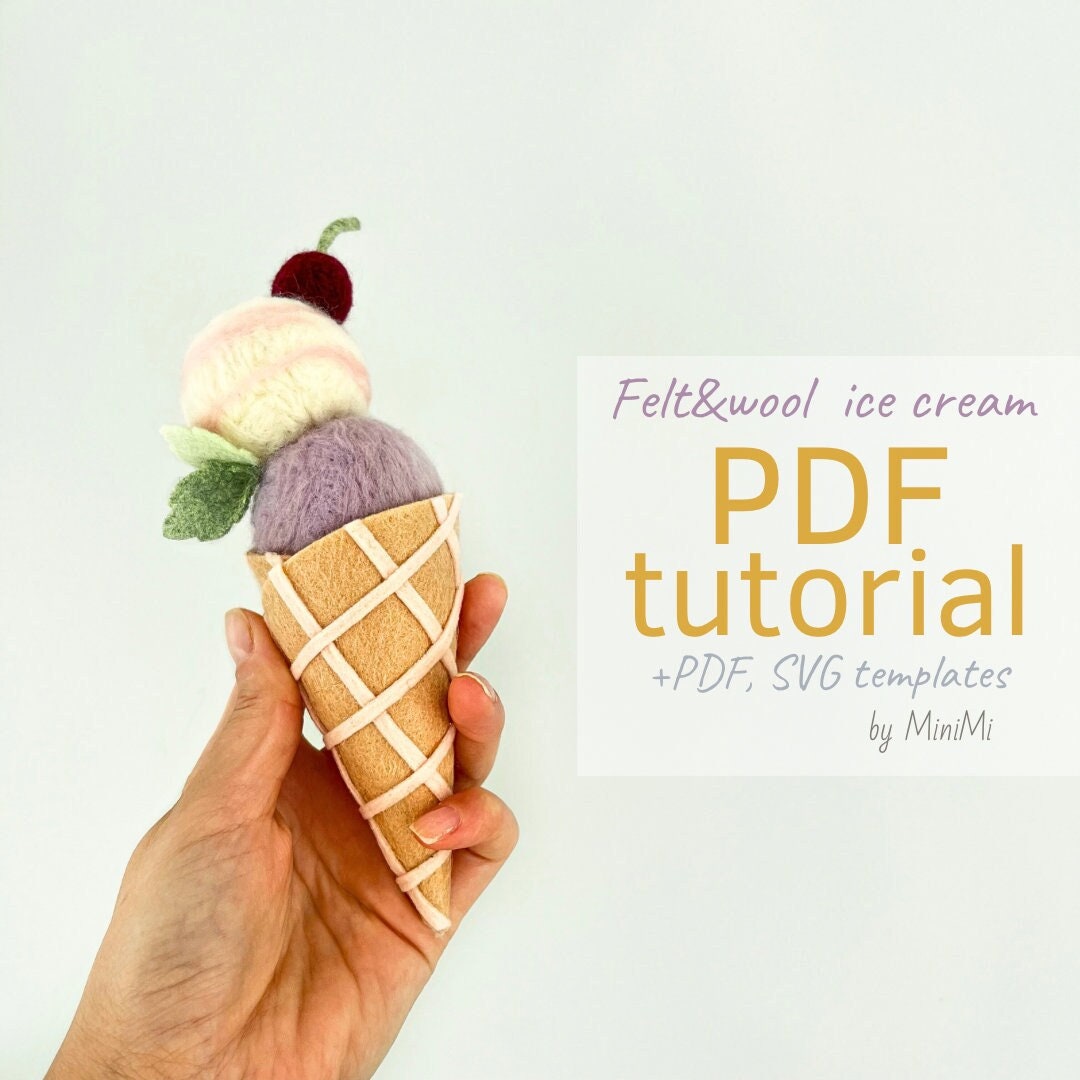 Summer Felt and Wool Popsicle PDF, SVG Pattern Download - Etsy