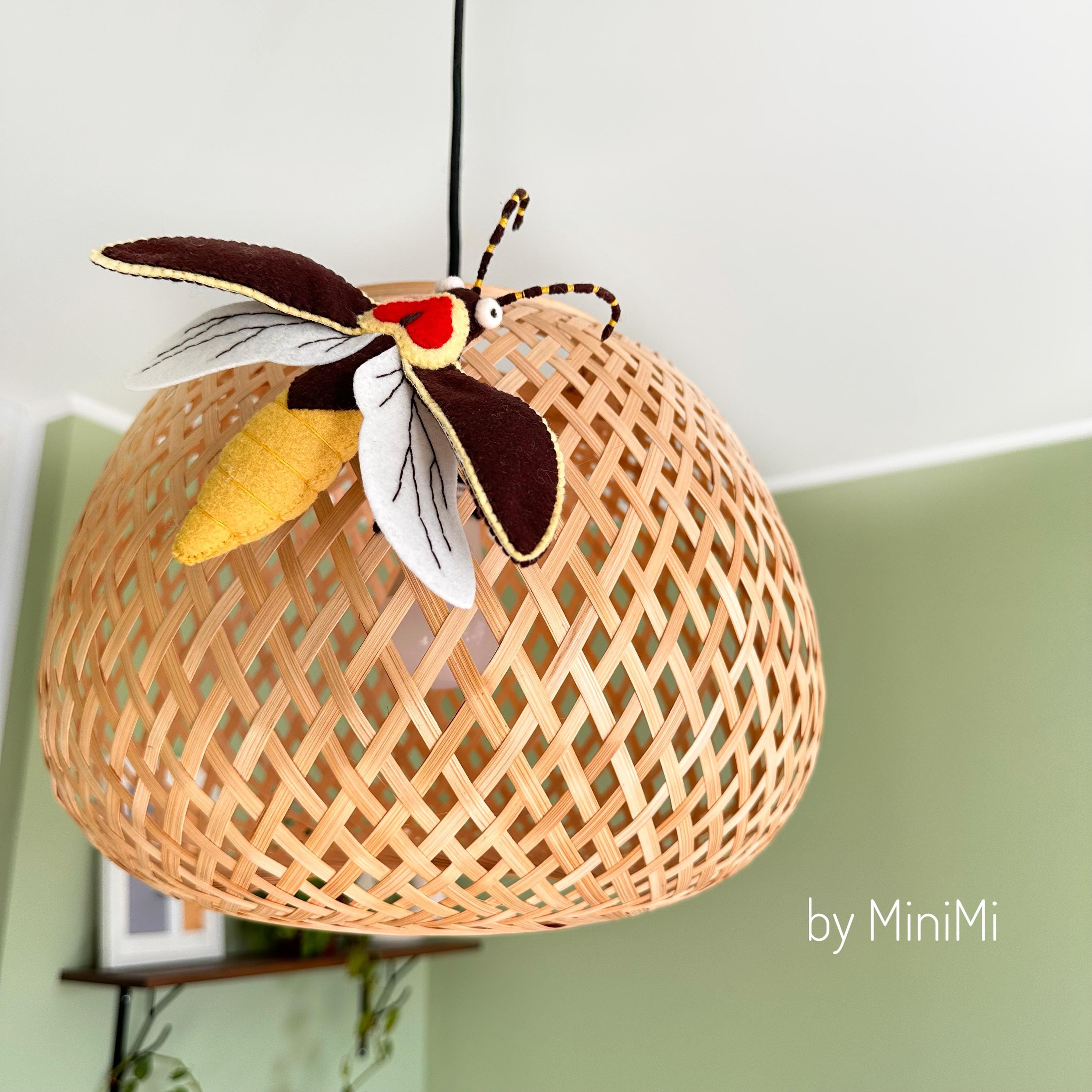 Felt Firefly Beetle Sewing Pattern: Stuffed Bug DIY (PDF Pattern) - Etsy