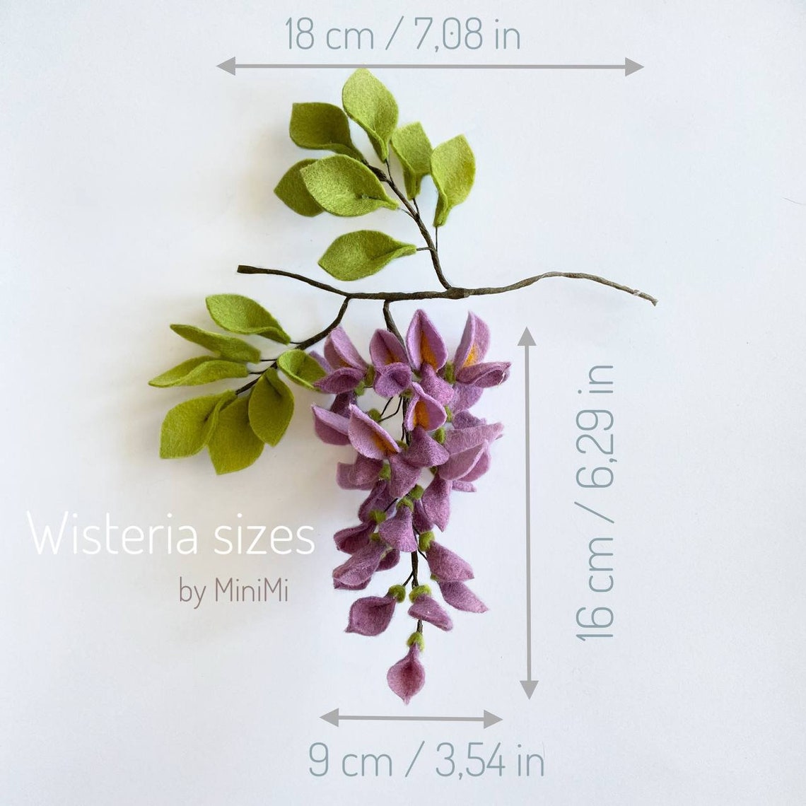Felt Wisteria Flower Twig Video Tutorial. PDF SVG Pattern - Etsy Felt Wisteria Flower Twig Video Tutorial. PDF SVG Pattern - Etsy
