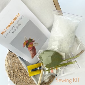 Felt Realistic Spring Beetle Sewing Kit: DIY Craft Project With ...