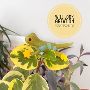 Tropical Felt Lizard PDF Pattern, DIY Sewing Tutorial, SVG Template ...