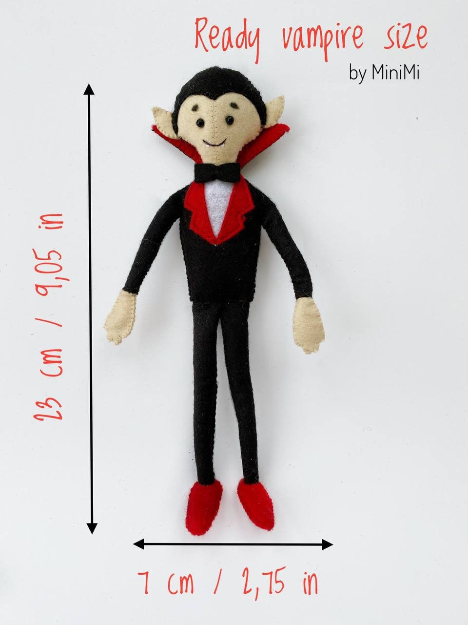 Halloween Felt Vampire PDF Pattern Download, Sewing Tutorial - Etsy