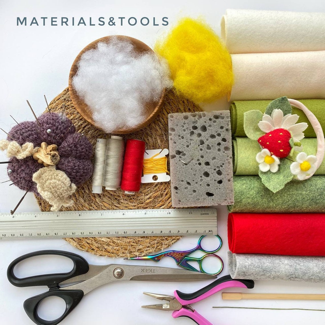 Strawberry Fruit Crown PDF Pattern Download Sewing Tutorial - Etsy