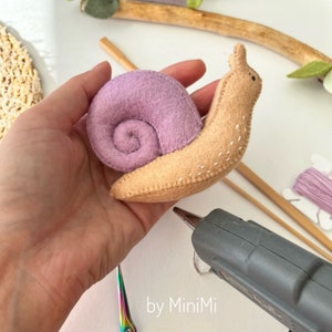 Garden 3D Felt Snail PDF Pattern Download, Sewing Tutorial - Etsy