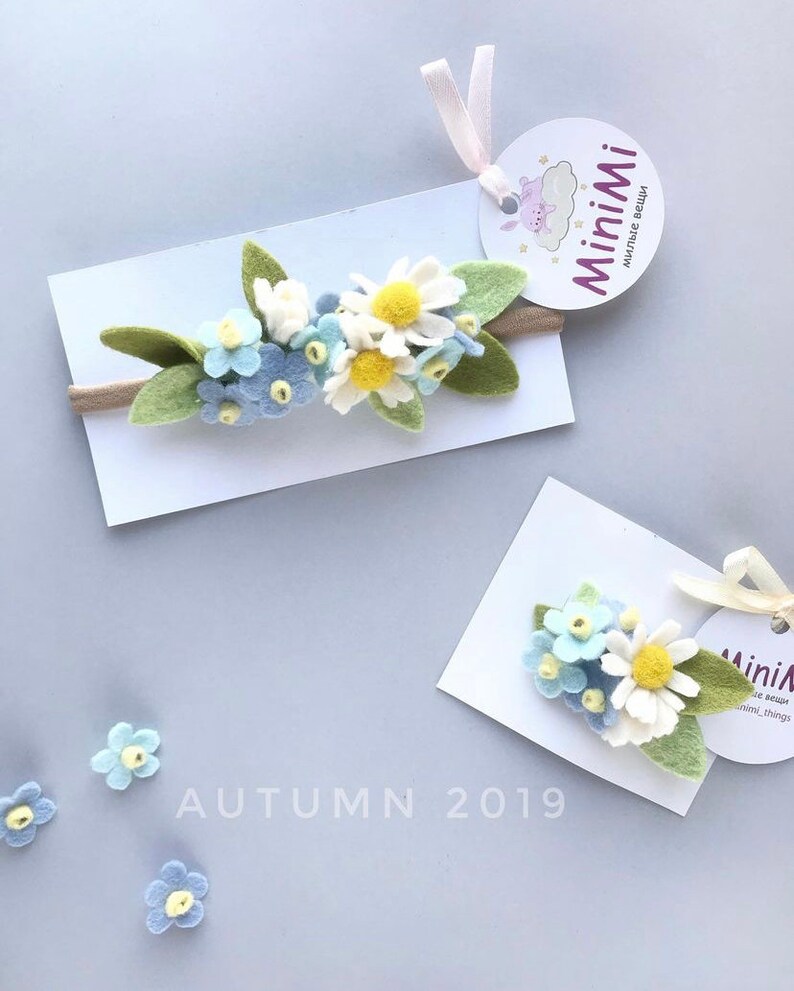 Forget-me-not, Lavender, Daffodil, Magnolia Felt Flower Video Tutorial ...