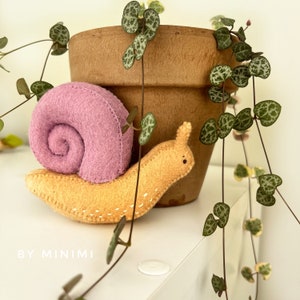 Garden 3D Felt Snail PDF Pattern Download, Sewing Tutorial - Etsy