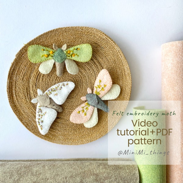 Felt Moth Pattern - Etsy