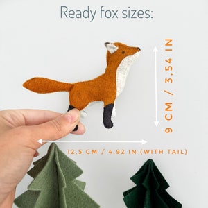 Woodland 3D Standing Red Fox PDF Pattern Download, Sewing Tutorial - Etsy