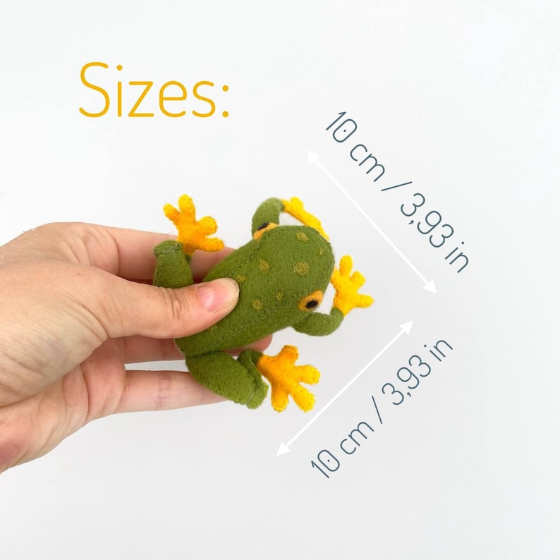 Tropical Felt Frog PDF Pattern Download Sewing Tutorial - Etsy