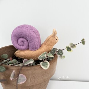 Garden 3D Felt Snail PDF Pattern Download, Sewing Tutorial - Etsy