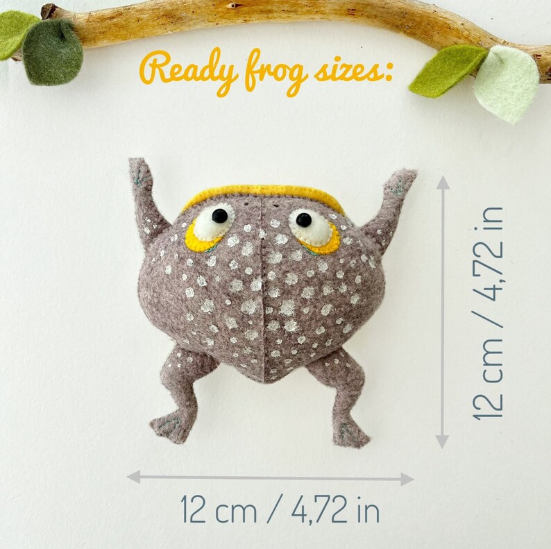 Felt Swamp Toad Sewing KIT. Craft Box, Supplies Included DIY - Etsy
