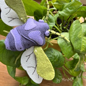 Spring Lilac Felt Beetle PDF Pattern Download, Sewing Tutorial - Etsy
